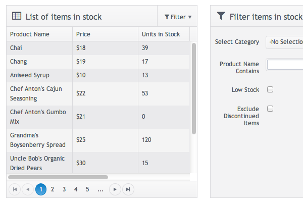 RazorFlow Demo Browser
